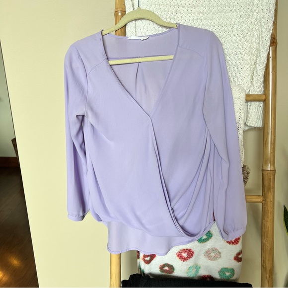 Lush | Tops | Free W Bundle Light Purple Blouse | Poshmark